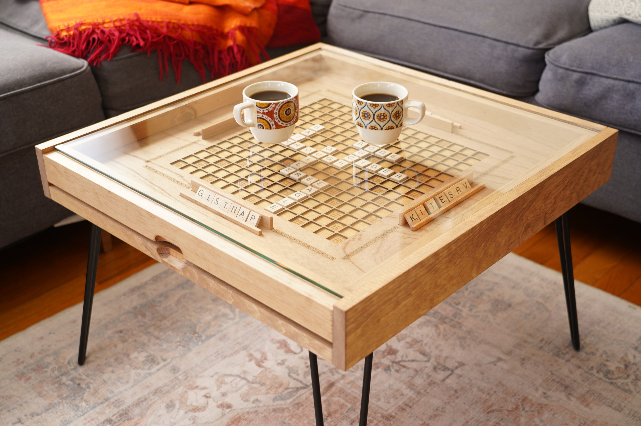 Charles River Woodworks Rustic Home Decor, Board Game & Coffee Tables