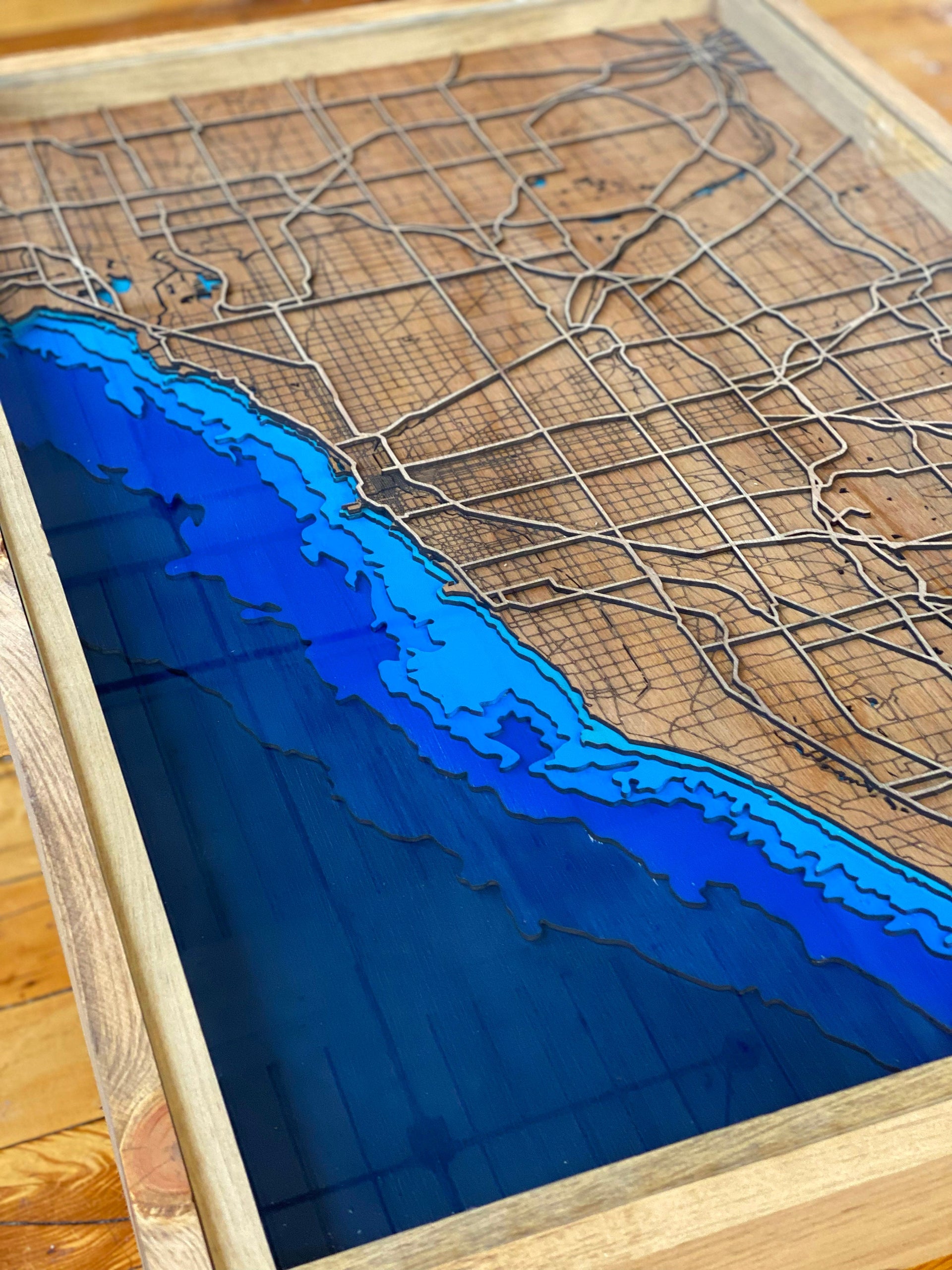 Map Coffee Tables – Charles River Woodworks